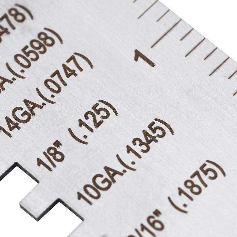 Debaishi Wire/Metal Sheet Thickness Gauge Stainless Steel Welding Gage ...