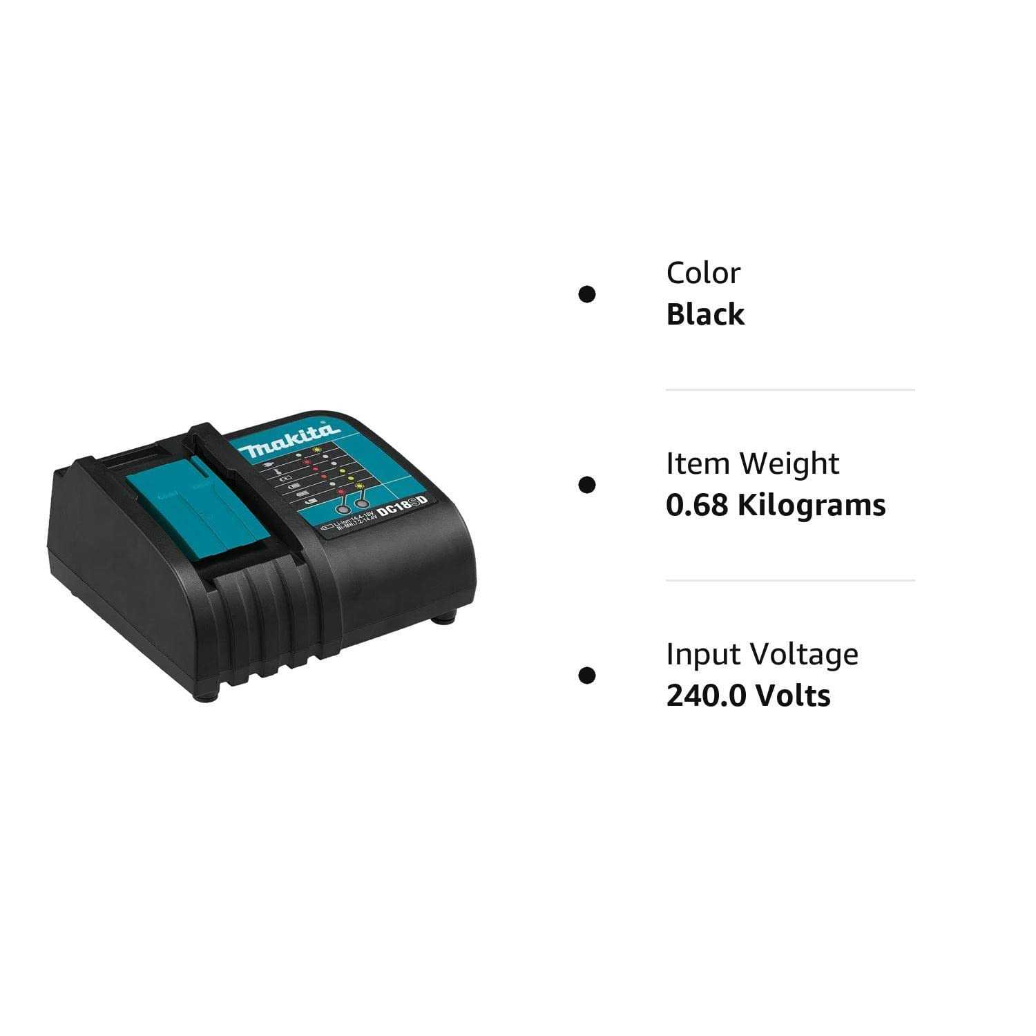 Makita DC18SD Battery Charger for Li Ion Batteries - Hardware&Tools ...