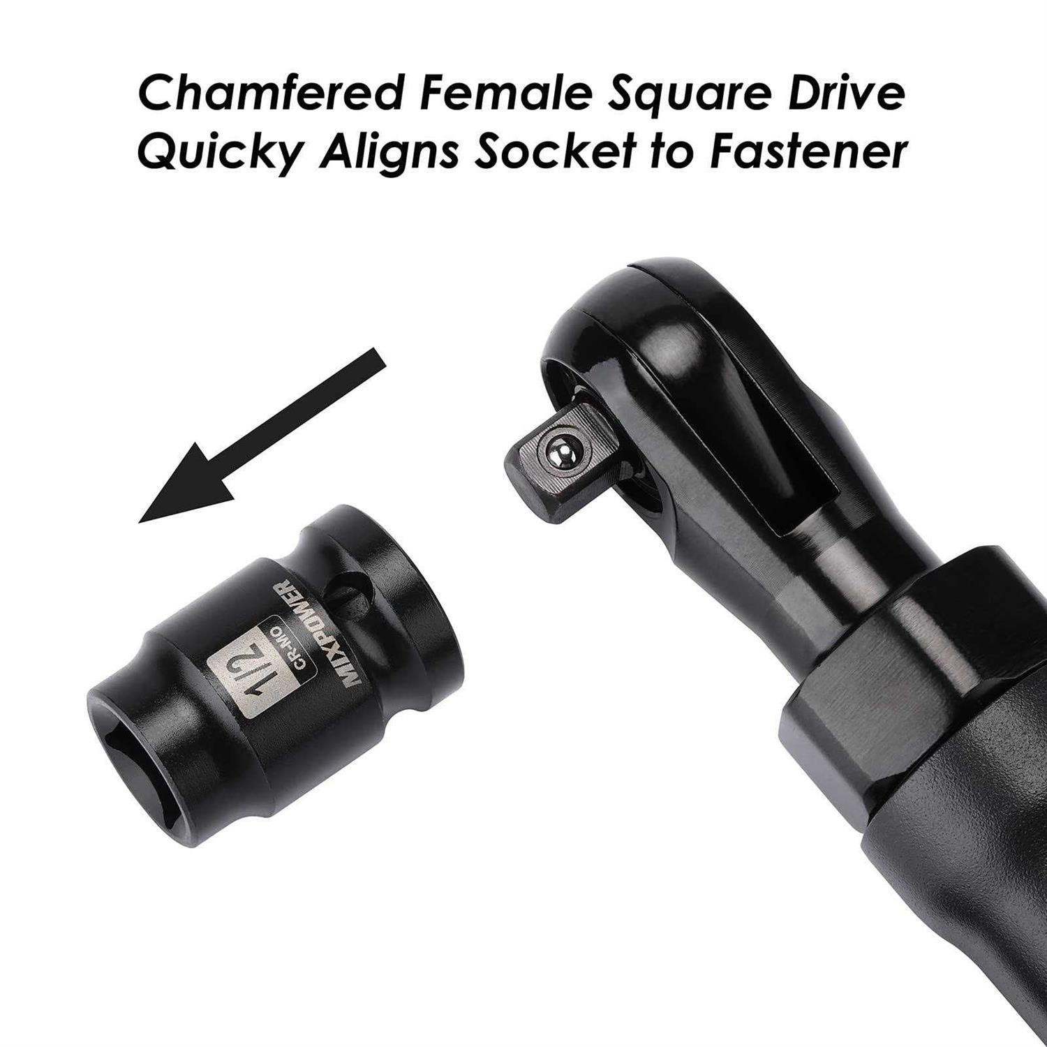 MIXPOWER 8 Pieces 1/2-inch Drive Pipe Plug Socket Set - Hardware&Tools ...