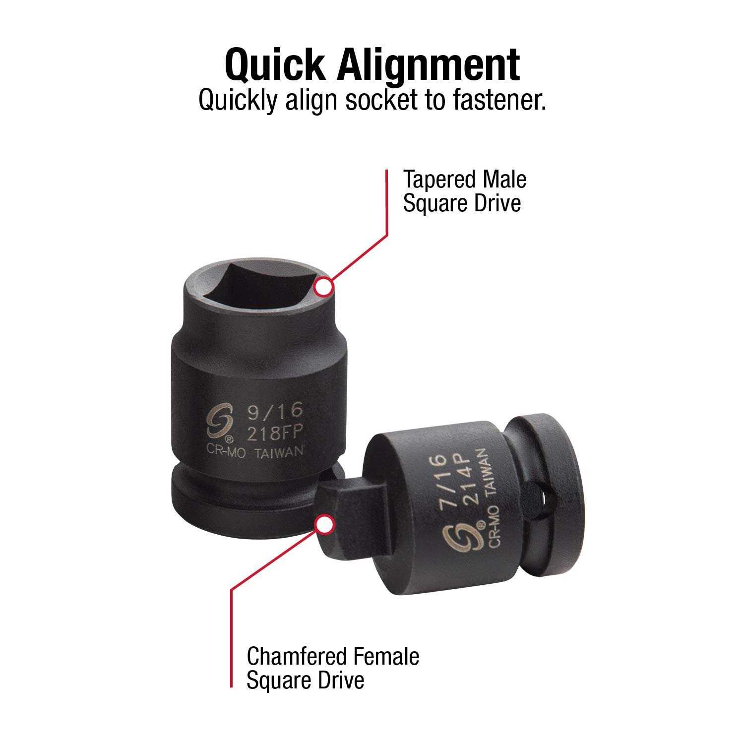 Sunex Tools 2841 8 Piece 1/2 Drive Pipe Plug Socket Set - Hardware ...