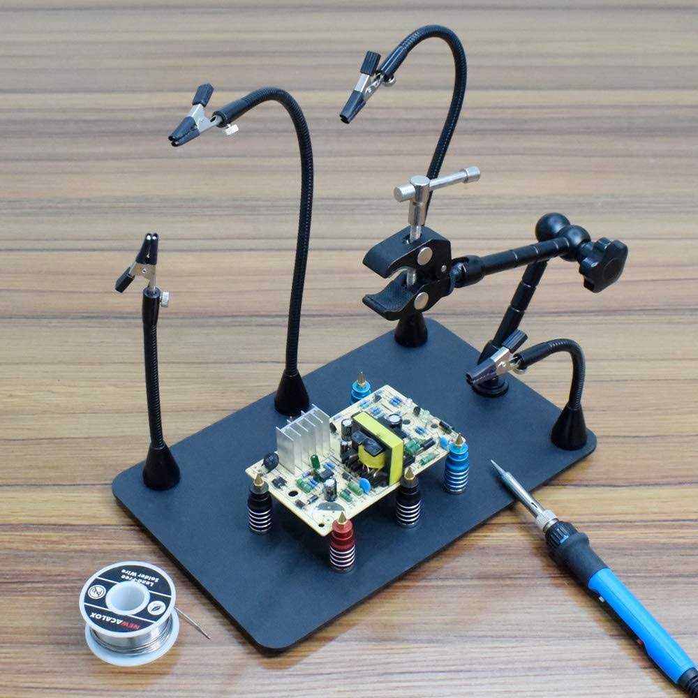 NOEVSBIG Magnetic Helping Hands Third Hand Soldering Work Station EXtra ...