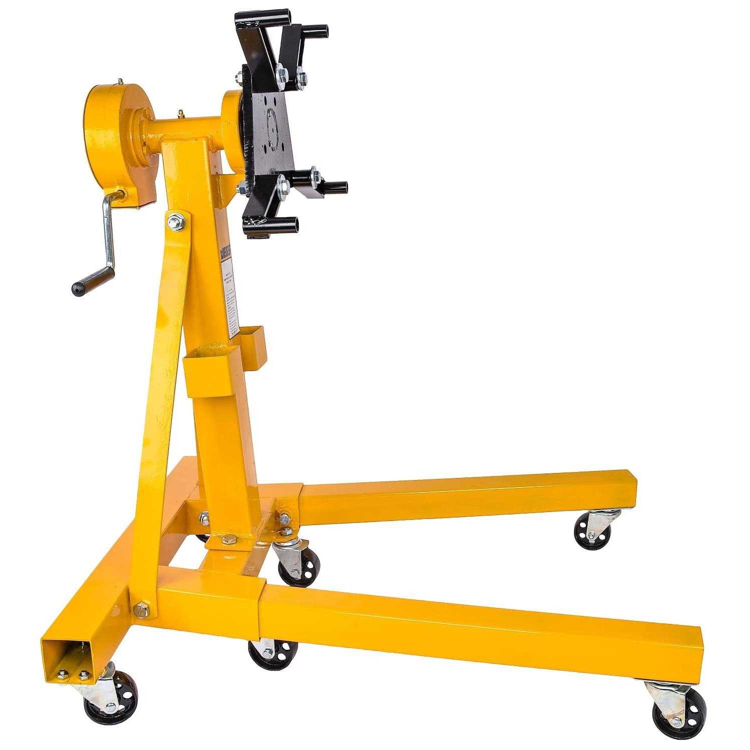 JEGS 80102 Folding Engine Stand Geared Rotating Head 1500 lb. Capacity ...