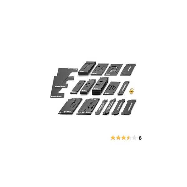 ROCKLER Script Fonts Interlock Signmaker's Templates Kit Letters ...