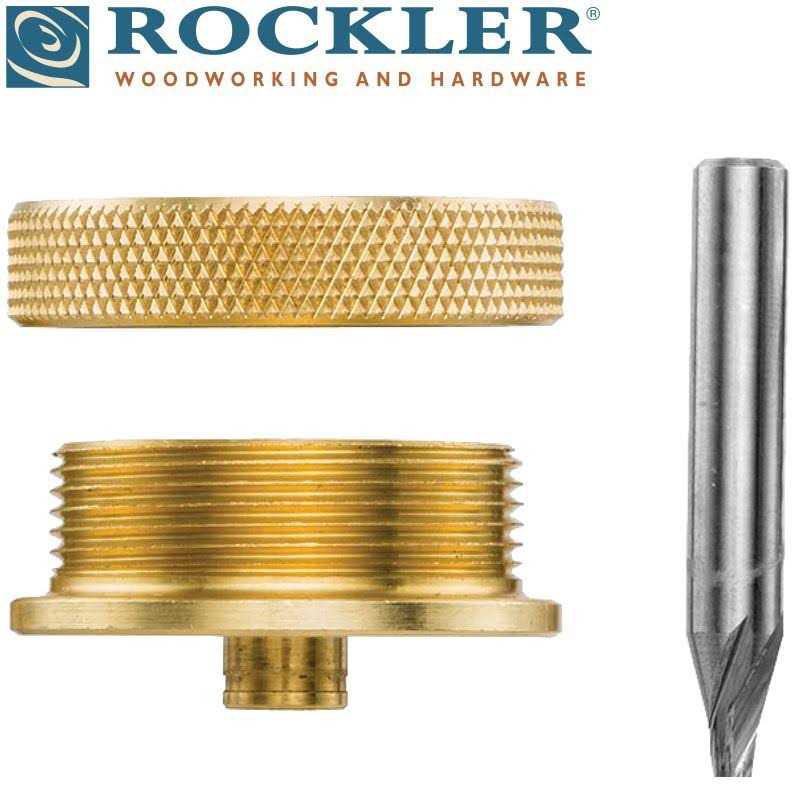 Rockler Inlay Bushing and Bit with Removable Collar - Hardware&Tools ...