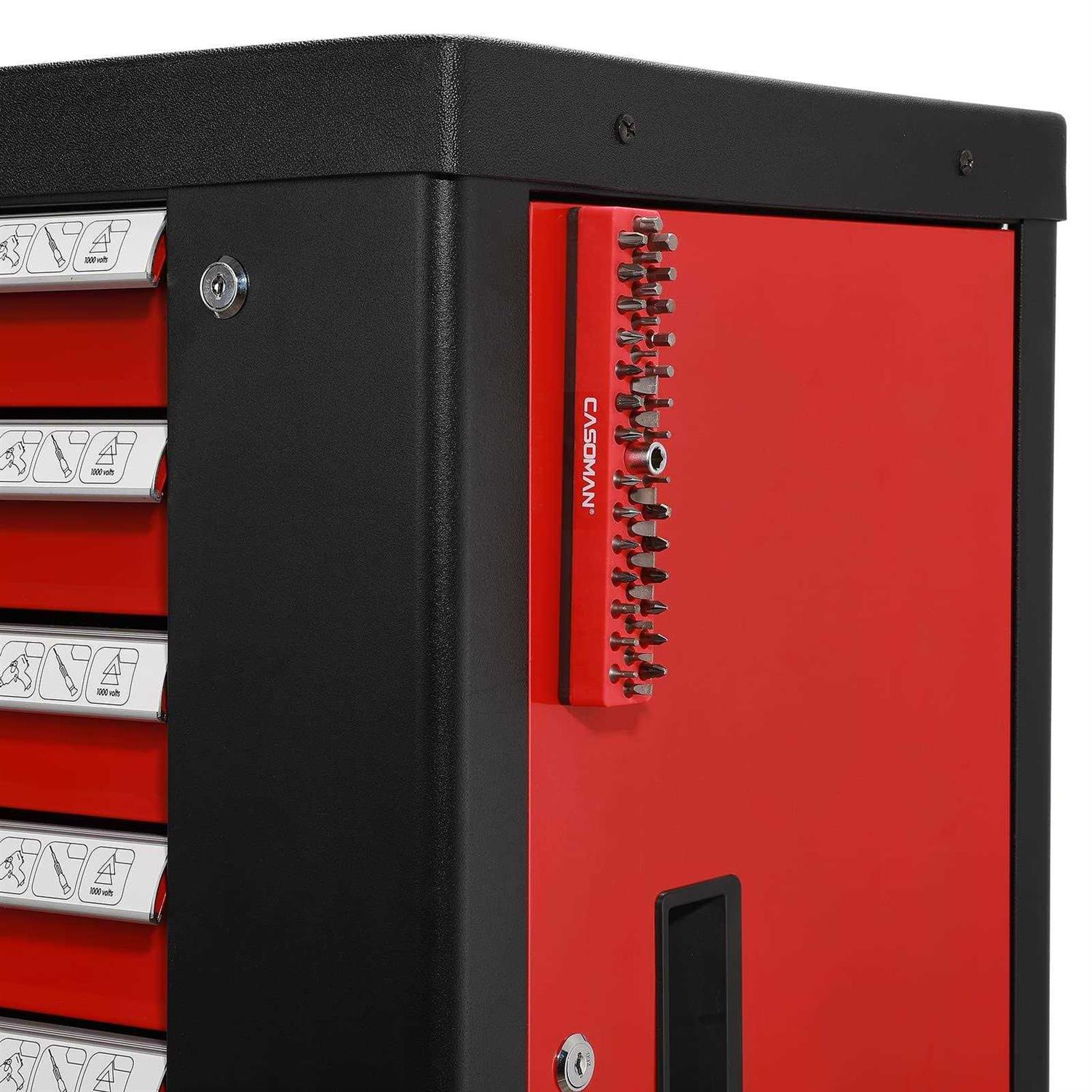 CASOMAN 1/4 Hex Bit Organizer with Magnetic Base Blue Hole Bit ...