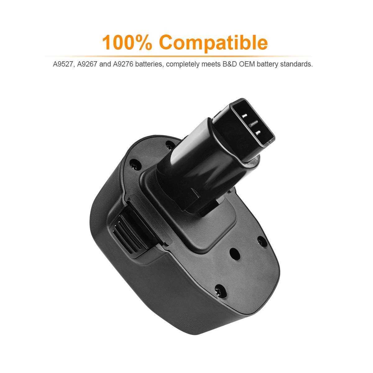 Upgraded 3.5Ah 2Pack 14.4V PS140 Battery for Black & Decker Firestorm ...