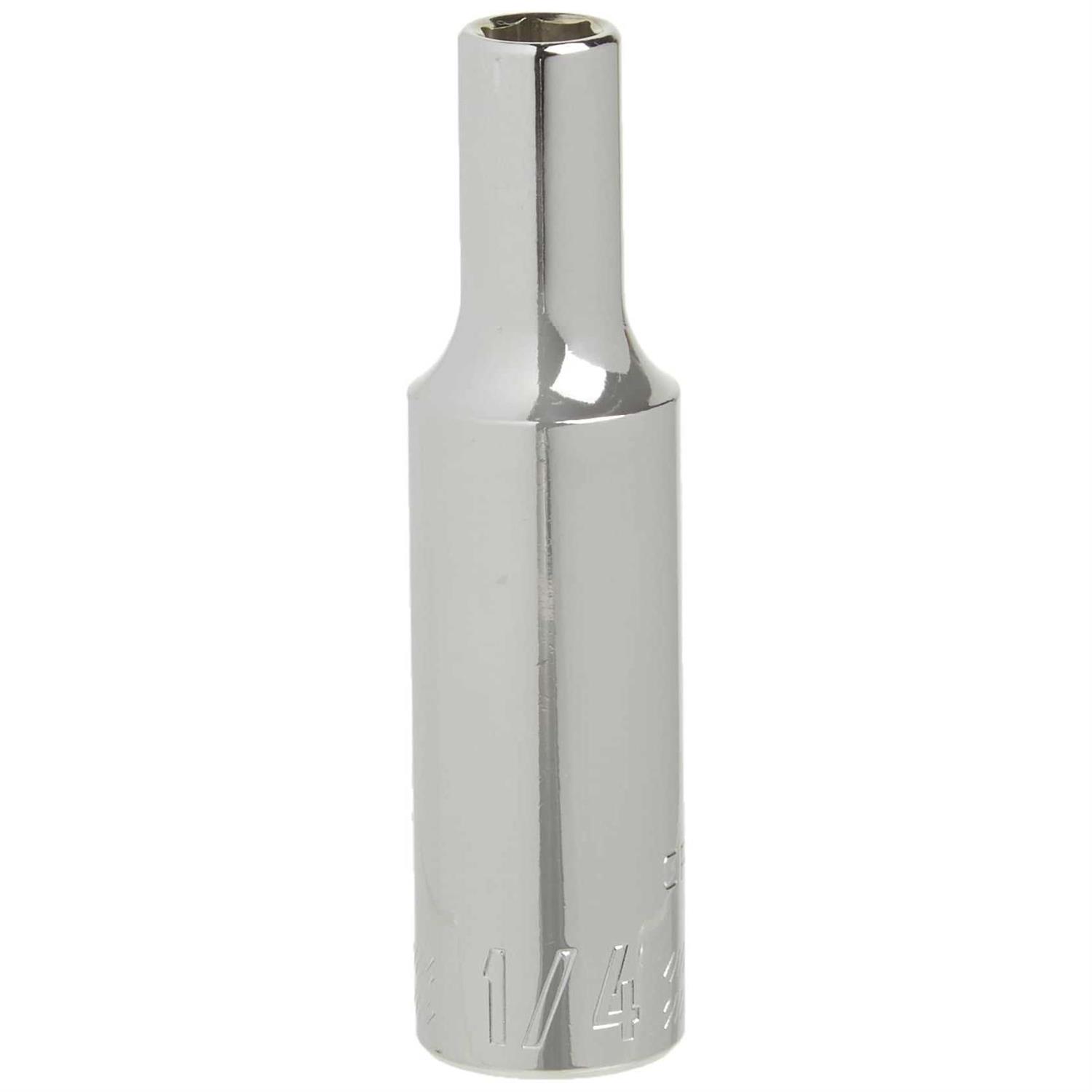 Craftsman 1/4 in x 3/8 in Drive SAE 6 Point Deep Socket CMMT23144 ...