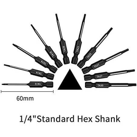 Triangle Bit Set In the Following Triangle Screwdriver Sizes - Hardware ...