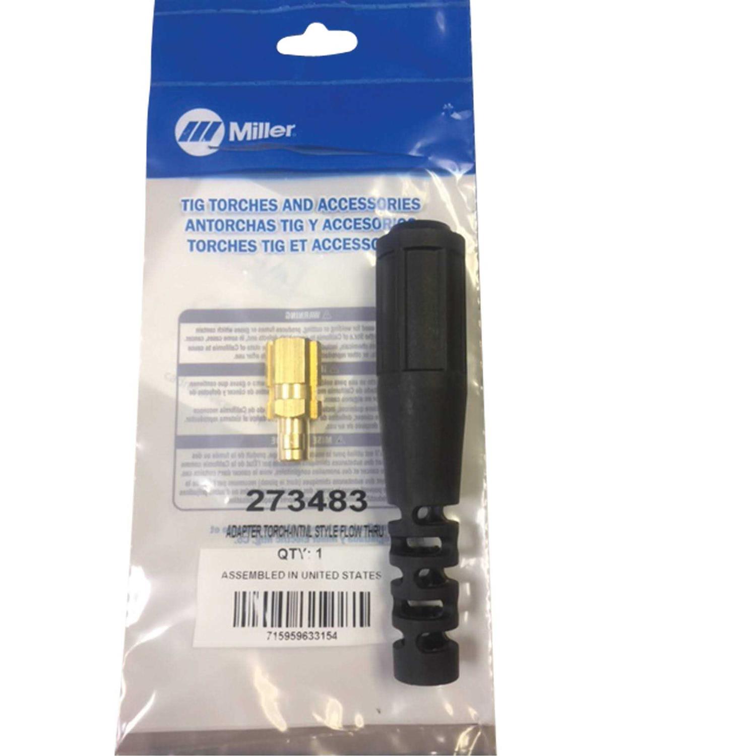 Miller Flowthrough Torch Adapter International Style - 273483 ...
