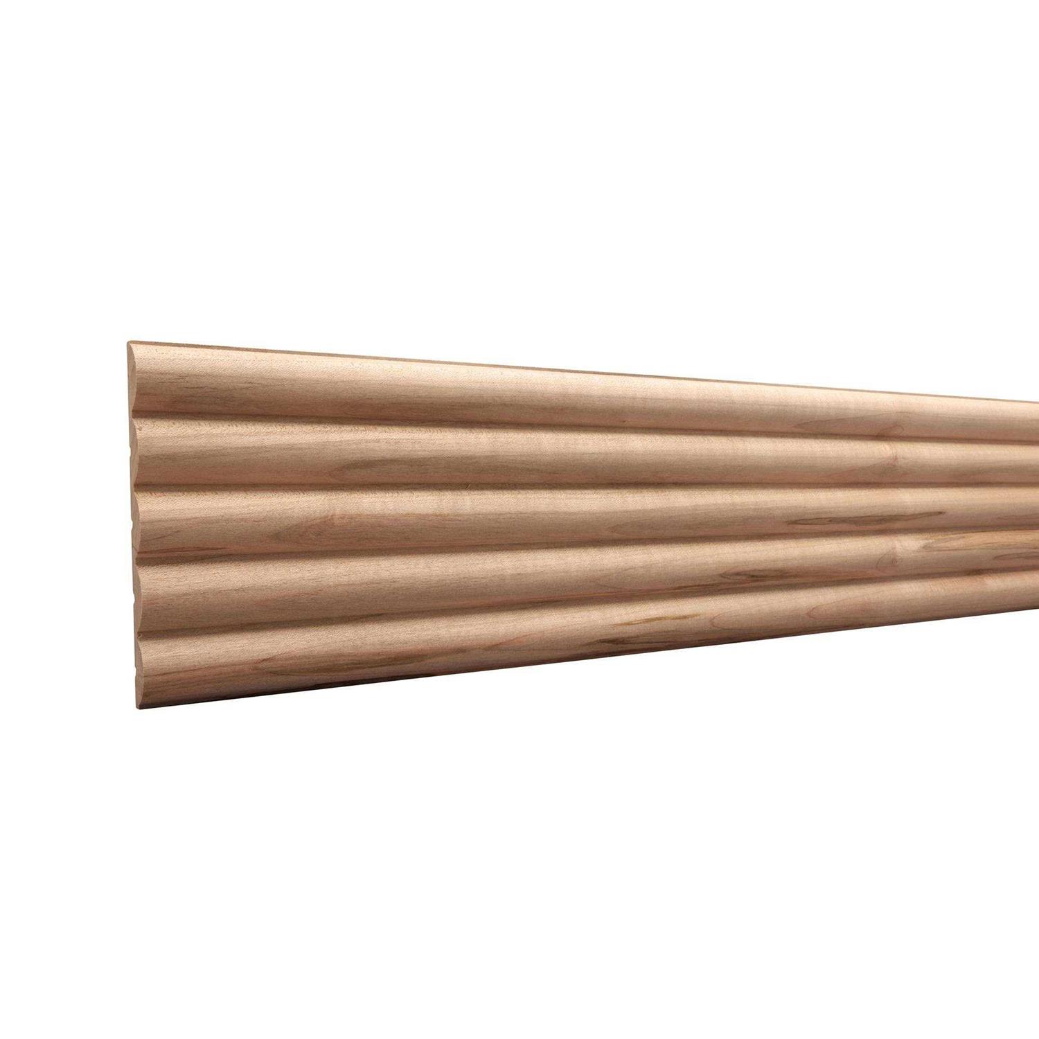 Ornamental Mouldings 5 in. x 0.438 in. x 48 in. Ambrosia Wood Large ...