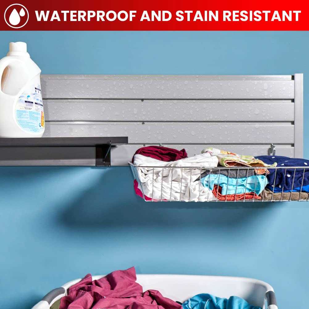 DLDIREcT Slatwall Panel Garage Wall Organizer Heavy Duty Wall Mounted ...