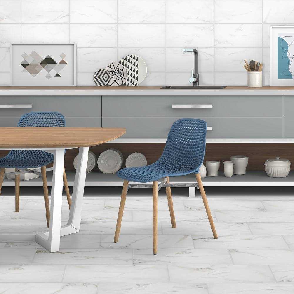 Florida Tile Home Collection Michelangelo Calacatta Rectified 12 in. x ...