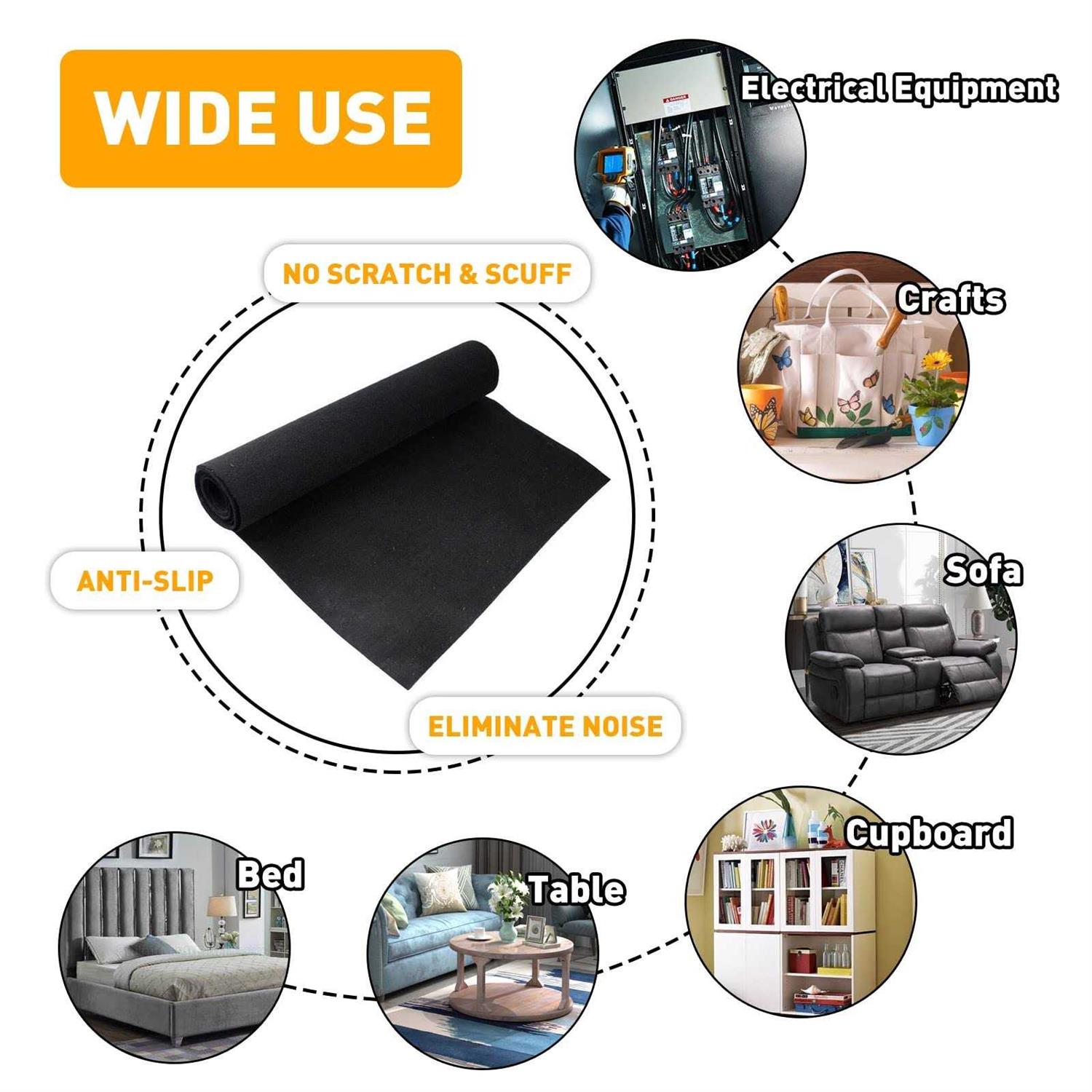 Halero Black Underfelt Carpet for Speaker Sub Box Carpet - Hardware ...