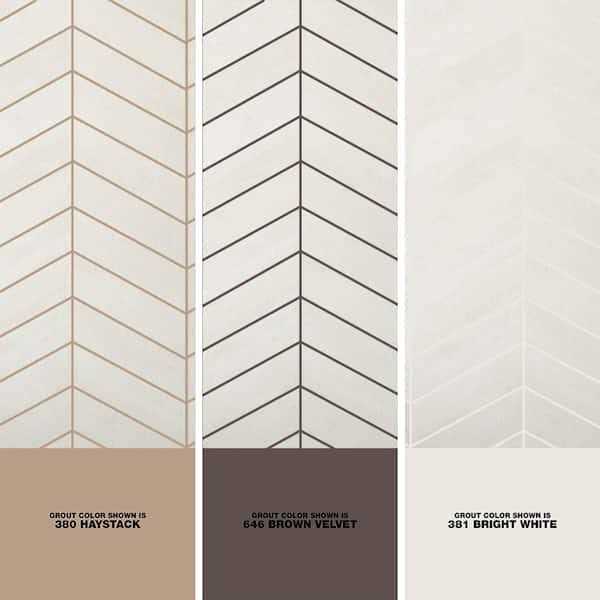 Ivy Hill Tile Montgomery Chevron 24 in. x 48 in. Matte Porcelain Floor ...