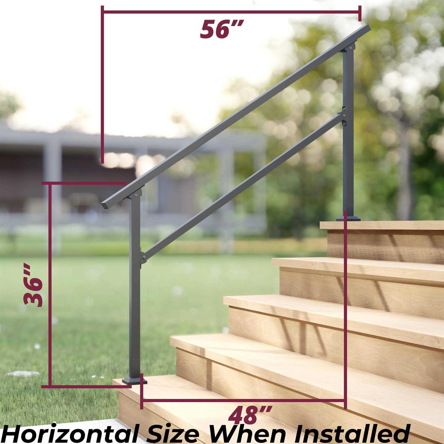 CHR 5 Steps Outdoor Handrails for Outdoor Steps - Hardware&Tools Online ...