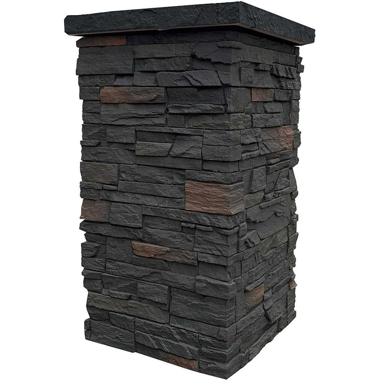 NextStone Country Ledgestone 30 in. x 16 Faux Polyurethane Stone Column ...