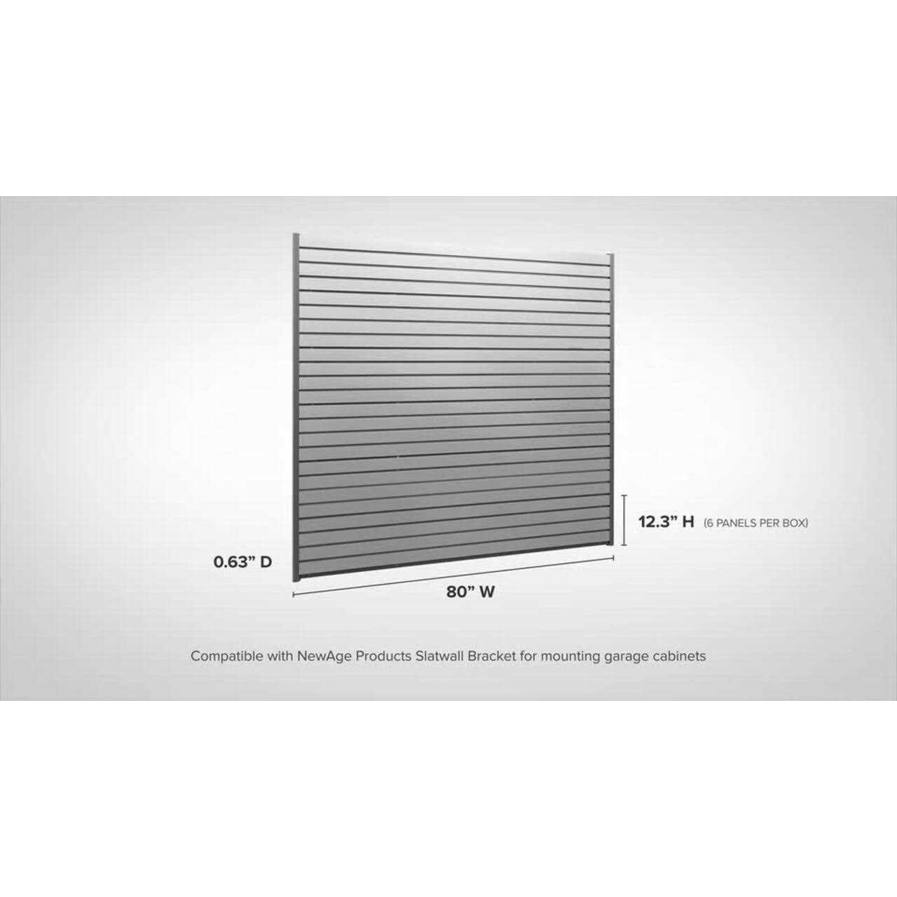 NewAge Products 40 SQ. FT. PVC Slatwall - Hardware&Tools Online Store