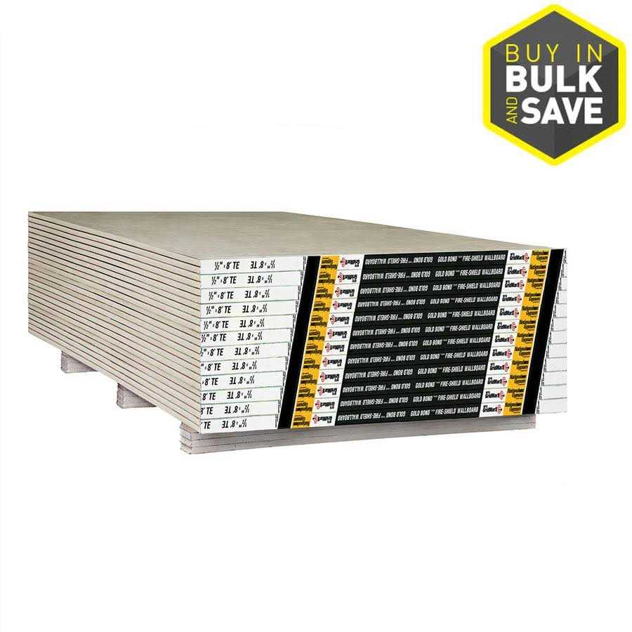 Gold Bond 5/8-in x 4-ft x 8-ft Fire-Shield Type x Drywall Panel ...