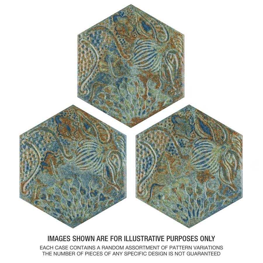 Merola Tile Gaudi Hex Porcelain Floor Wall Tile - Hardware&Tools Online ...