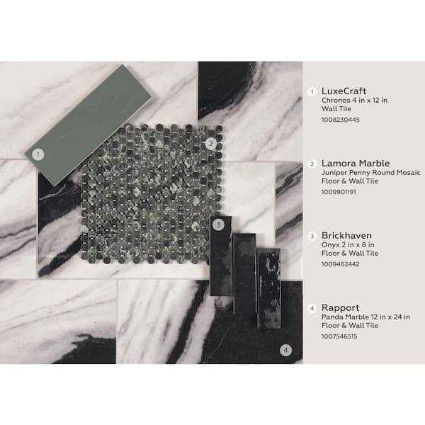 Daltile LuxeCraft 4-1/4 in. x 12-7/8 in. Glazed Ceramic Undulated Wall ...