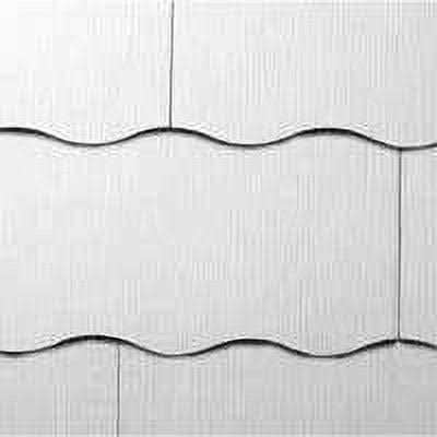 GAF WeatherSide Purity 12 in. x 24 in. Fiber Cement Wavy Shingle Siding ...