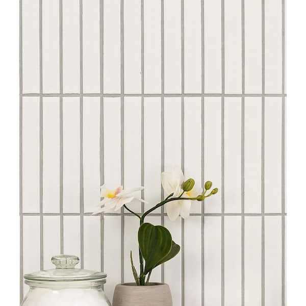 Msi Matte Stacked 12 in. x 12 in. Porcelain Mesh-Mounted Floor and Wall ...