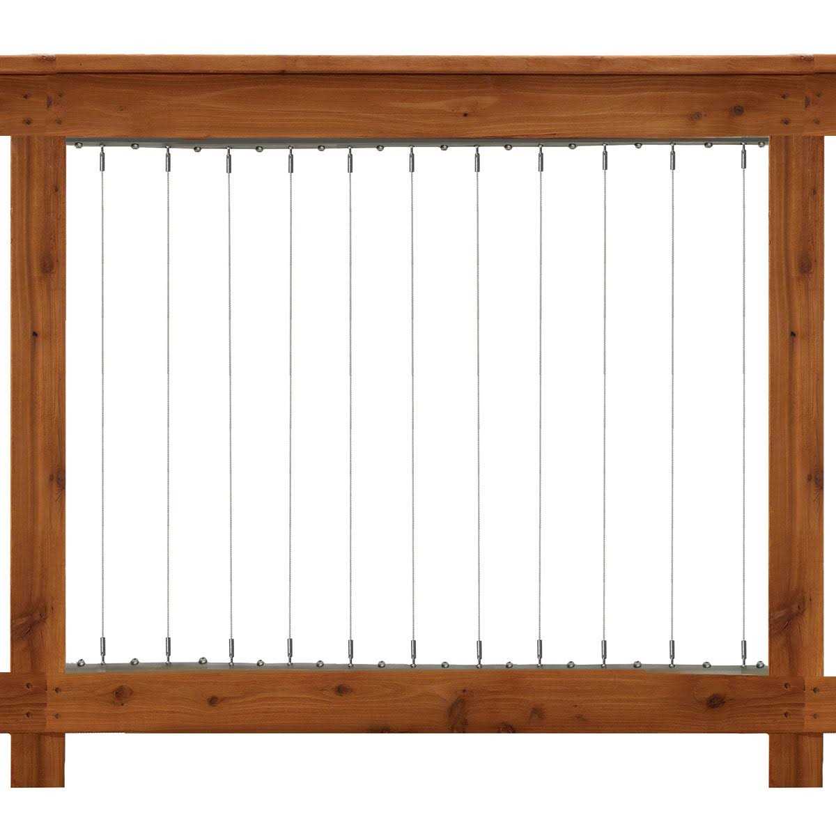 Insta-Rail Vertical Stainless Steel Cable Railing Kit for 36 in. High ...