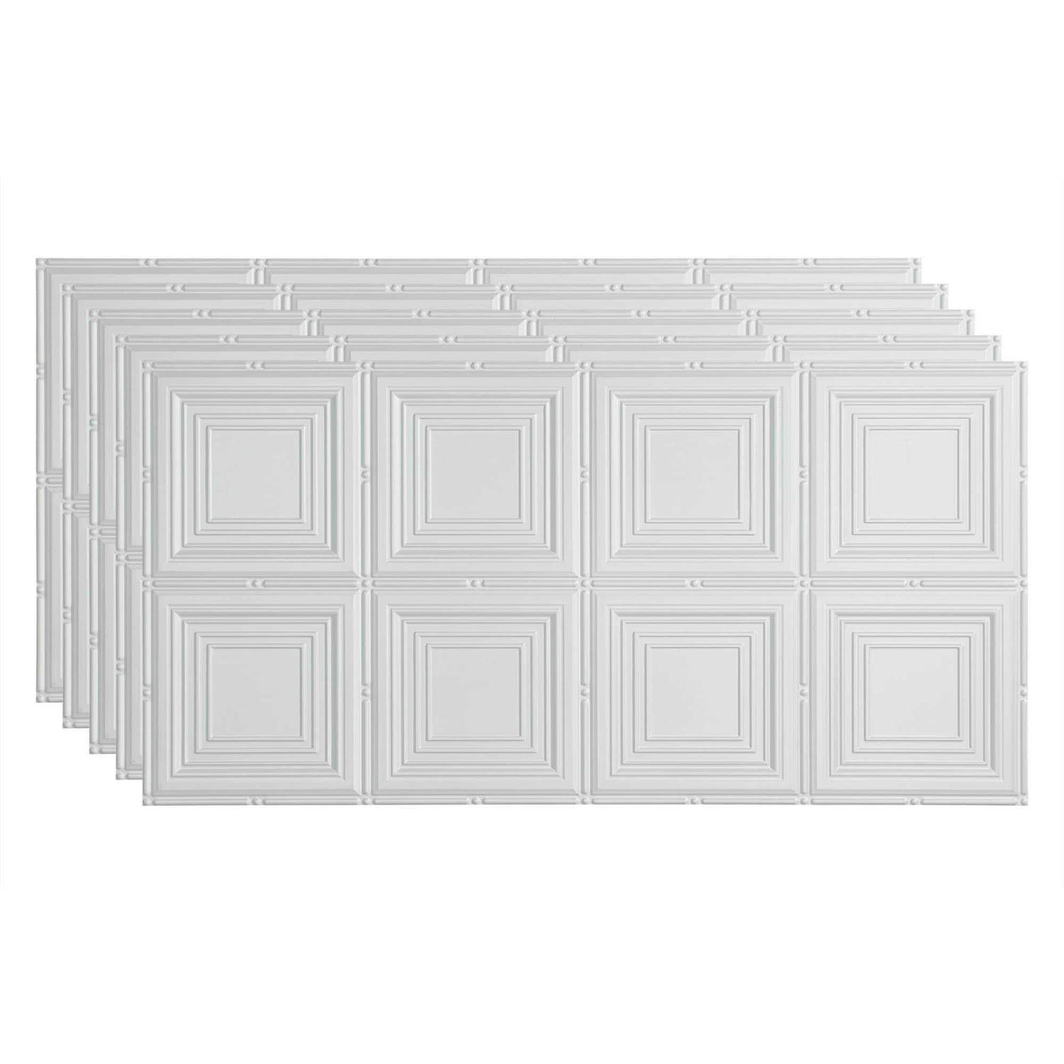 Fasade Portrait Decorative Vinyl 2ft x 4ft Glue Up Ceiling Tile ...