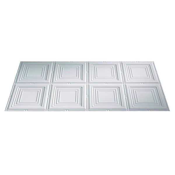 Fasade Portrait Decorative Vinyl 2ft x 4ft Glue Up Ceiling Tile ...