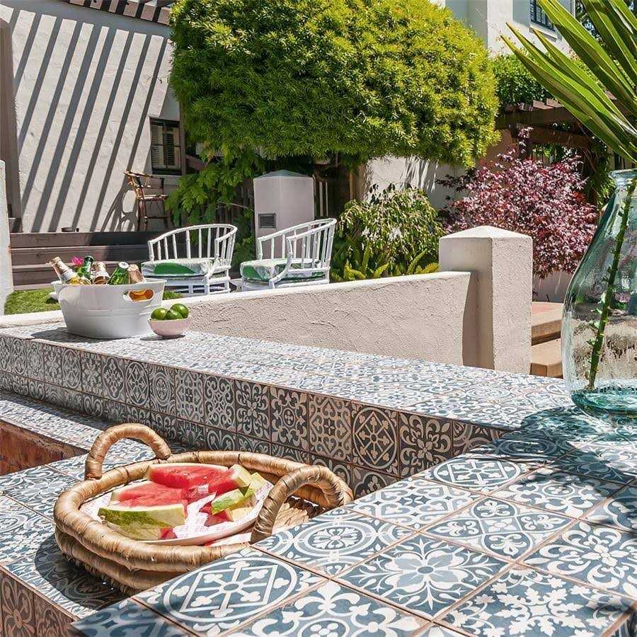 Merola Tile Faenza Azul 13 in. x 13 in. Ceramic Floor and Wall Tile ...