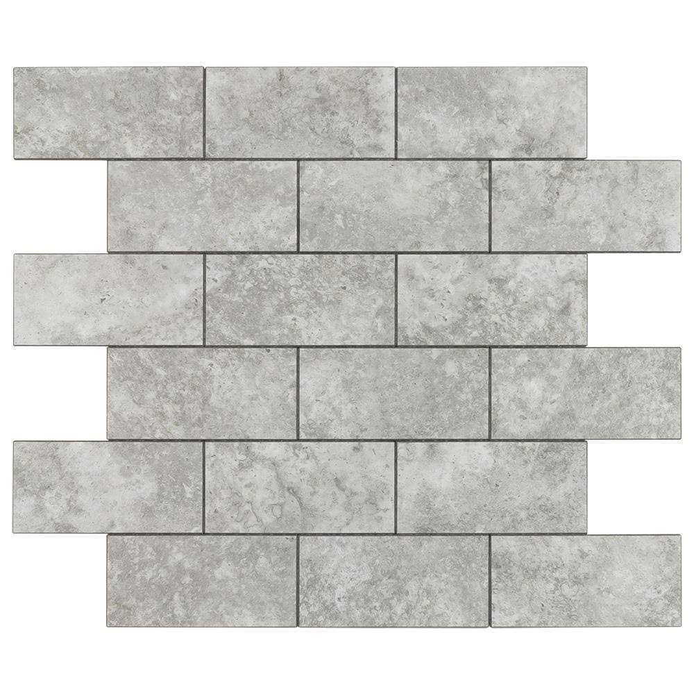 Peel&Stick Mosaics Desert Valley Beige 12-in x 13-in Matte PVC Brick ...