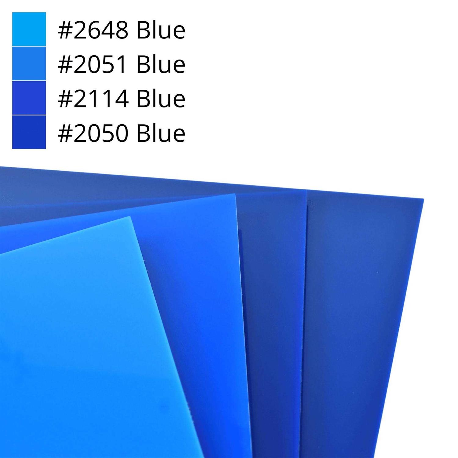 Colored Plexiglass Sheet, Choose Size And Thickness 12 inch X 24 inch ...