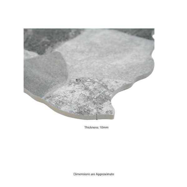 MSI Neptune 17 in. x 26 in. Matte Porcelain Floor and Wall Tile ...