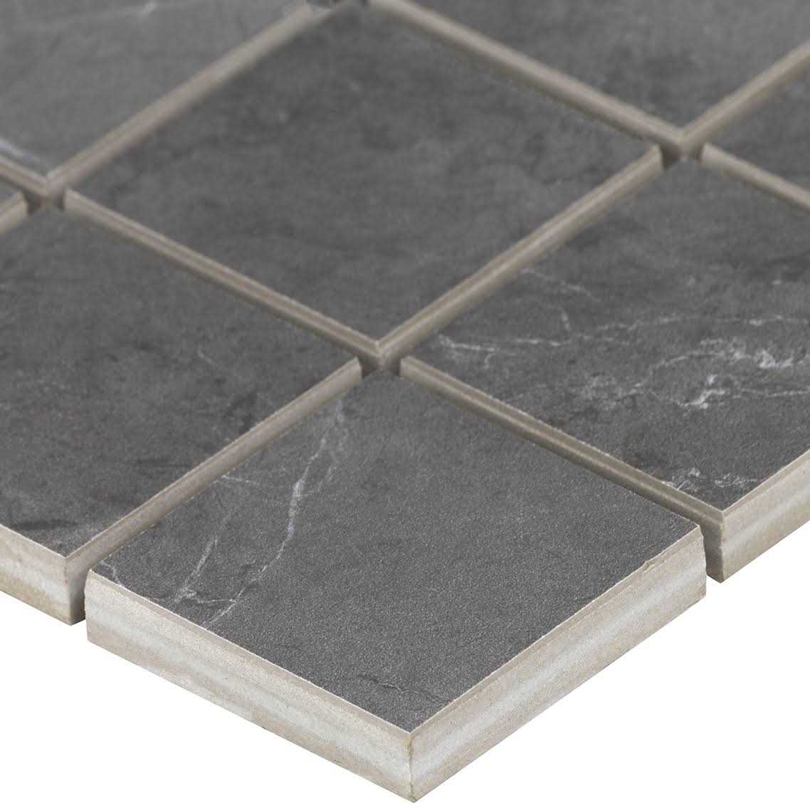 Ivy Hill Tile Marmo 12 in. x 12 in. Matte Marble Look Porcelain Mosaic ...