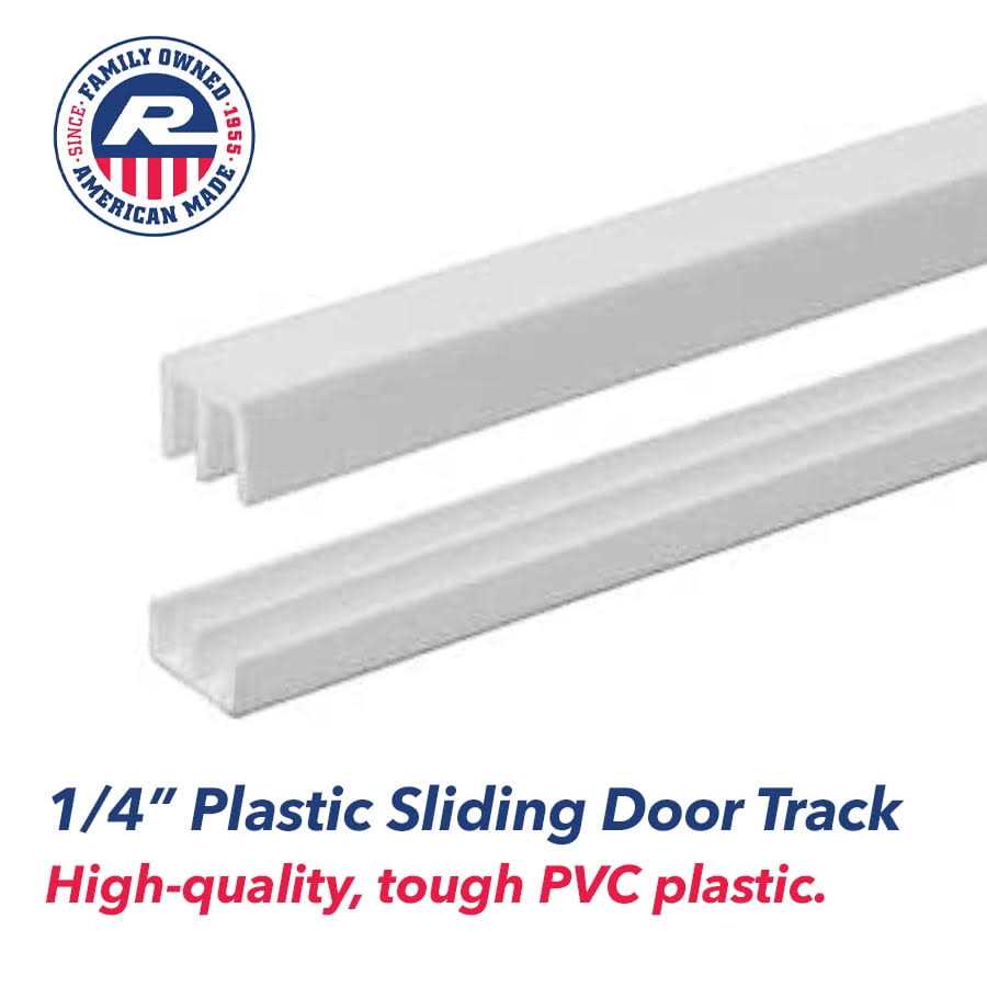 Randall Manufacturing 1/4 Plastic Sliding Door Track - Hardware&Tools ...