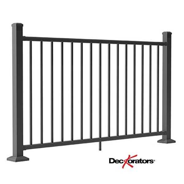 Rapid Rail Textured Black Aluminum Railing Kit Deckorators - Hardware ...