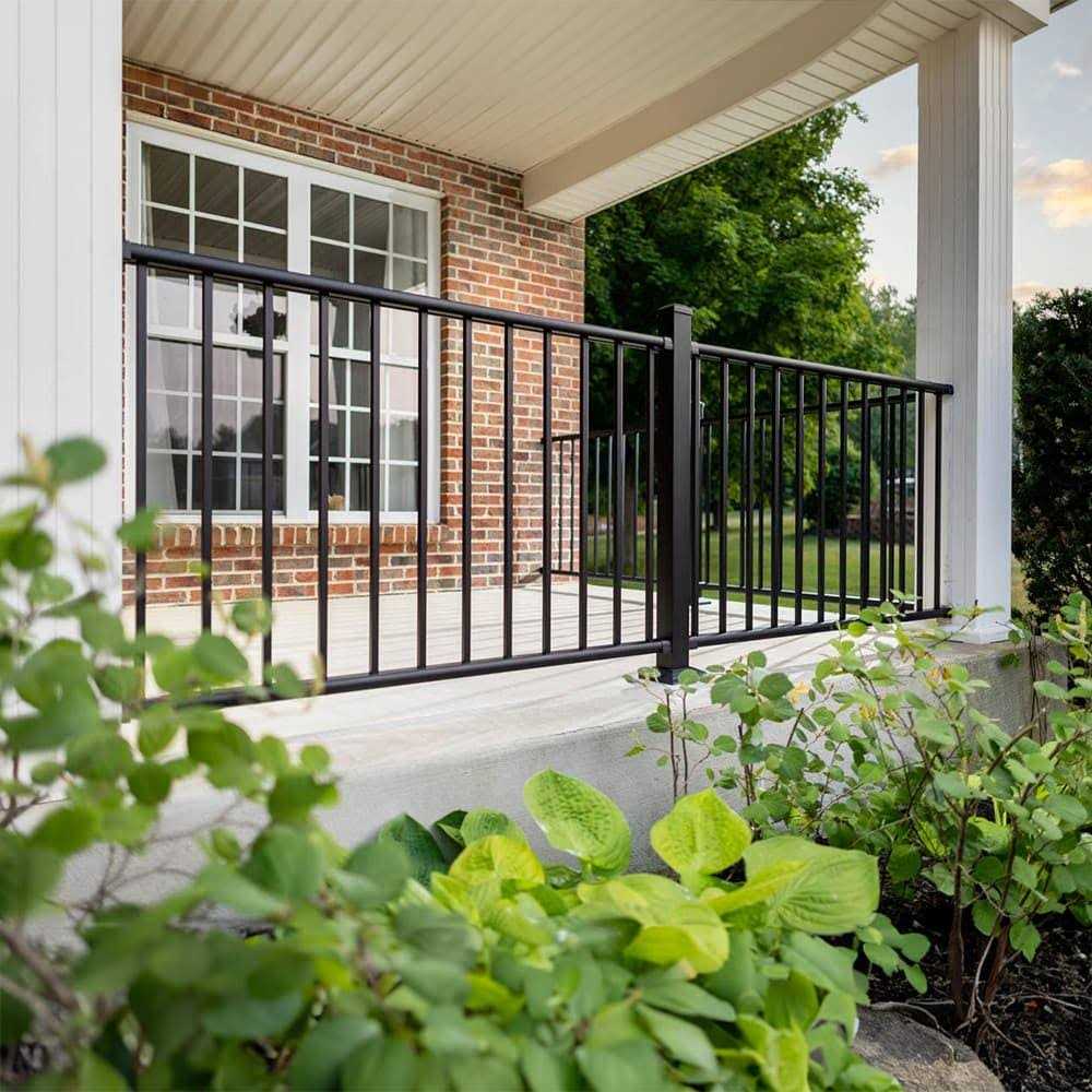 Rapid Rail Textured Black Aluminum Railing Kit Deckorators - Hardware ...