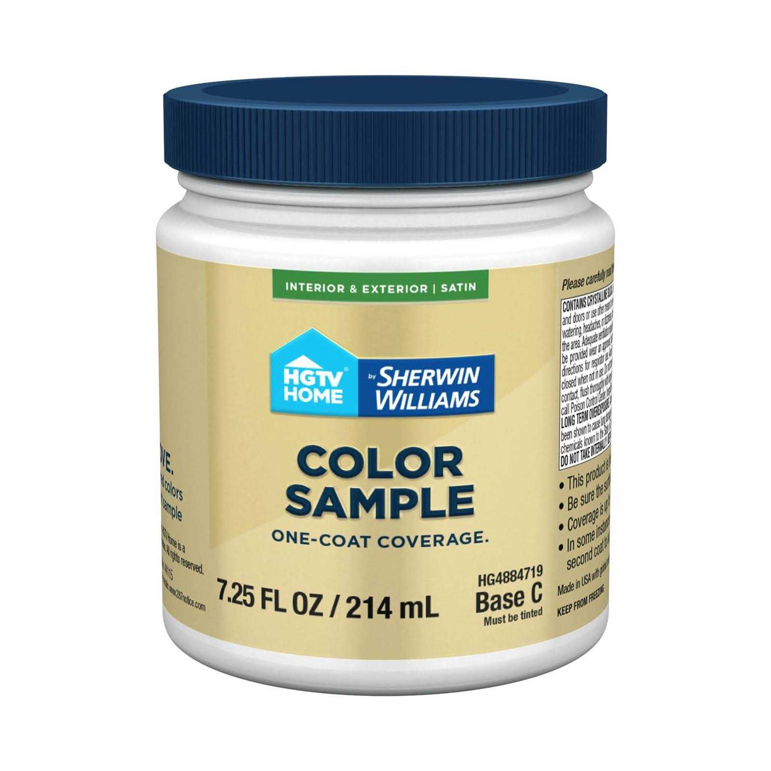 HGTV Home by Sherwin-Williams Interior & Exterior Satin Sample Base ...