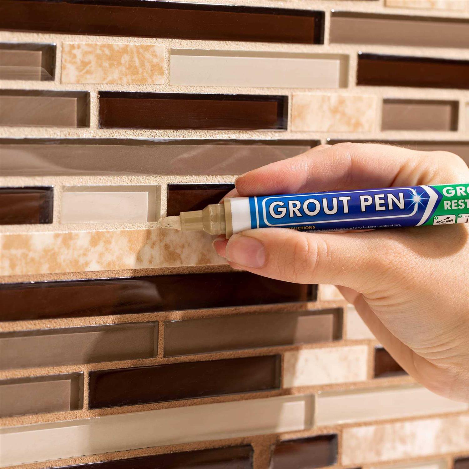 Grout Pen Tile Paint Marker Waterproof Grout Paint, Tile Grout Colorant ...