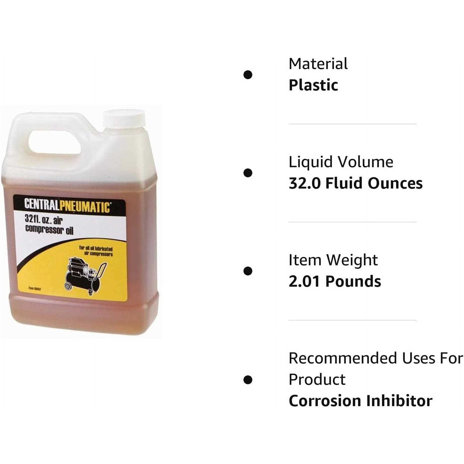 Central Pneumatic 32 fl. oz. Compressor Oil - Hardware&Tools Online Store