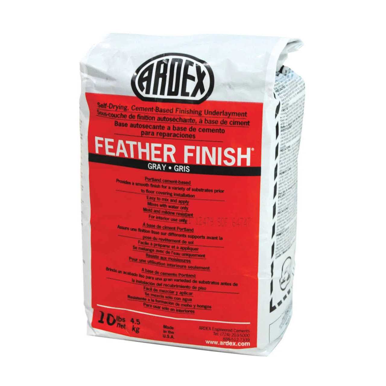 Ardex Feather Finish Self-Drying Cement Based Bag 10 lbs - Hardware ...