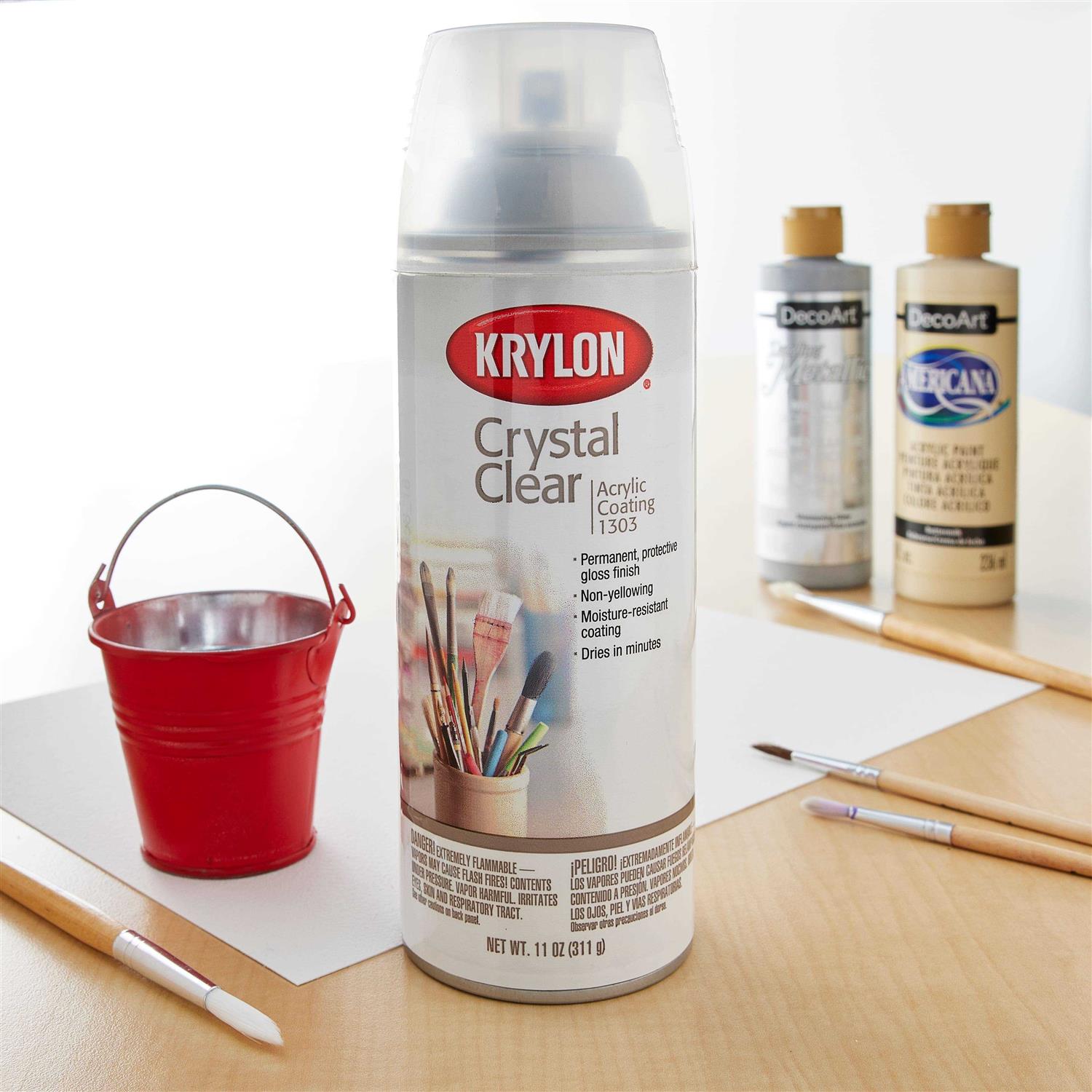 Krylon Crystal Clear Acrylic Coating Paint - Hardware&Tools Online Store