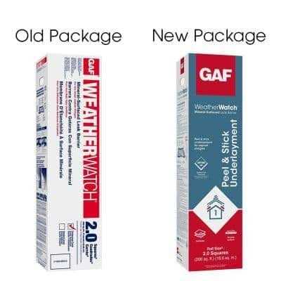 GAF WeatherWatch 200 sq. ft. Mineral-Surfaced Peel and Stick Roof Leak ...