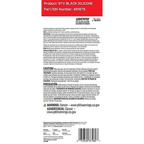 Loctite RTV Silicone Black Adhesive Sealant - Hardware&Tools Online Store