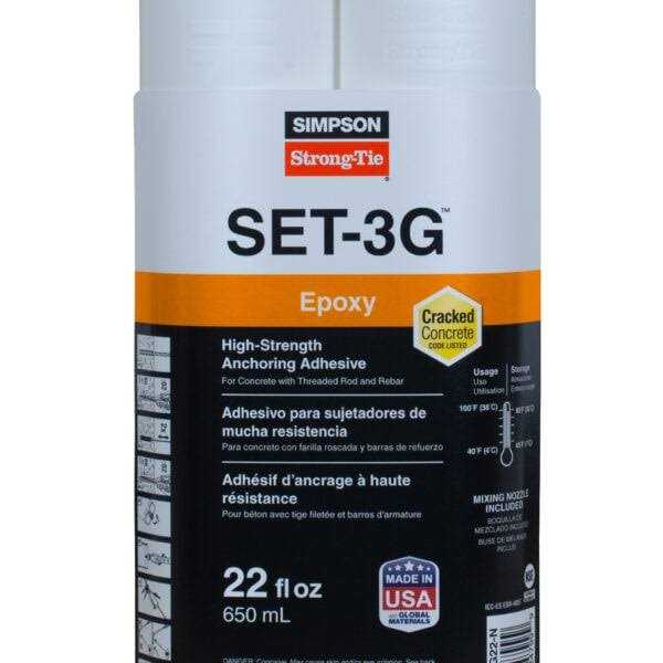 Simpson Strong Tie-SET3G22-N SET-3G High Strength Epoxy Adhesive ...
