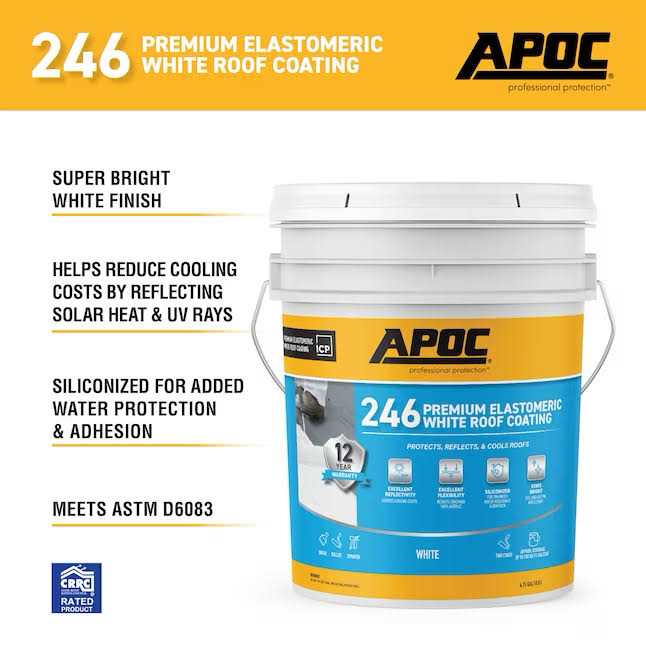 Apoc Kool-Armor Elastomeric Reflective Roof Coating - Hardware&Tools ...