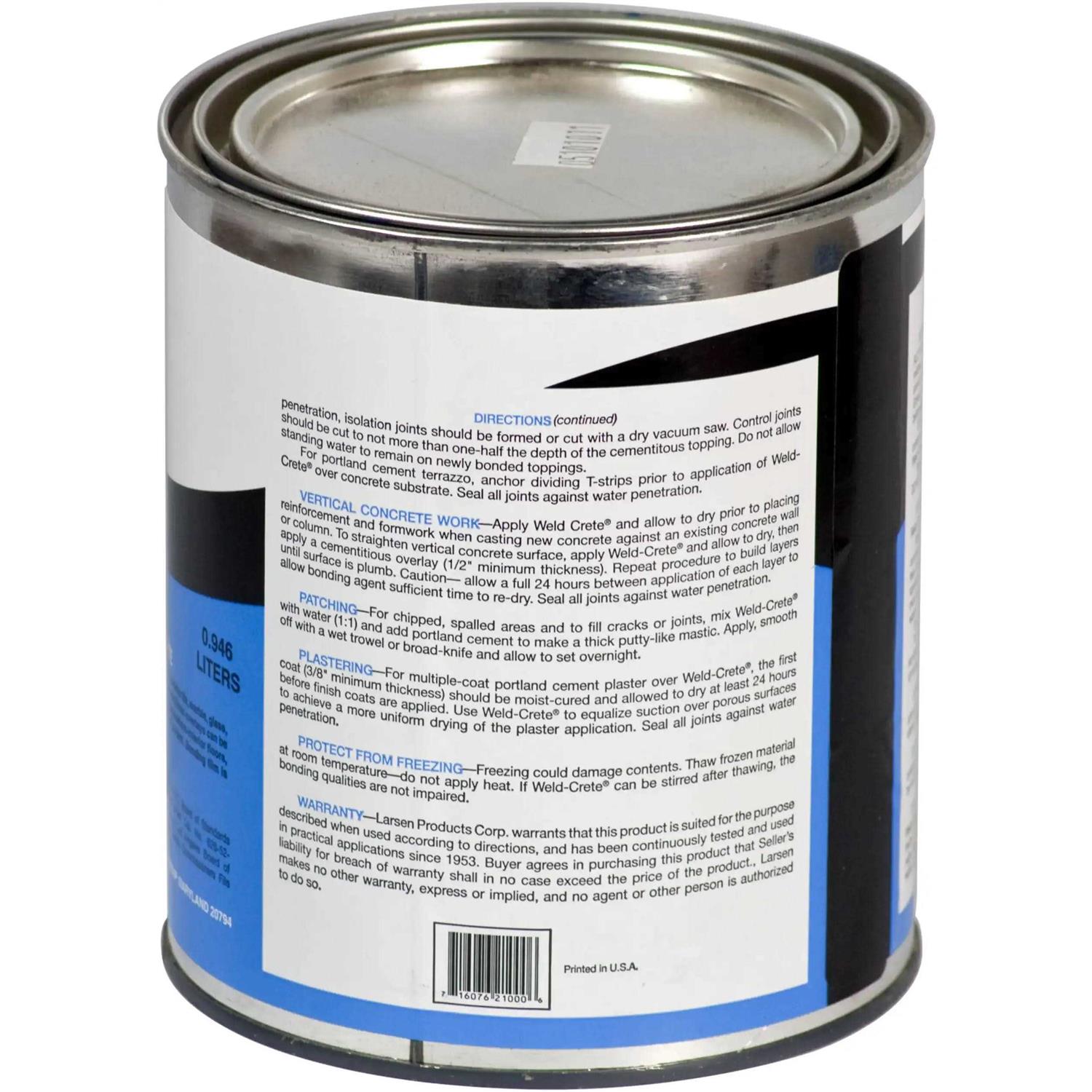 Larsen Products WCQ06 Weld Crete Concrete Bonding Agent - Hardware ...