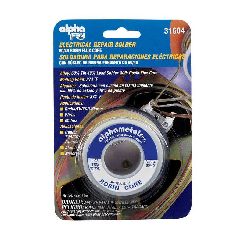 ALPHA ASSEMBLY SOLUTIONS INC 3 oz Solder - Hardware&Tools Online Store
