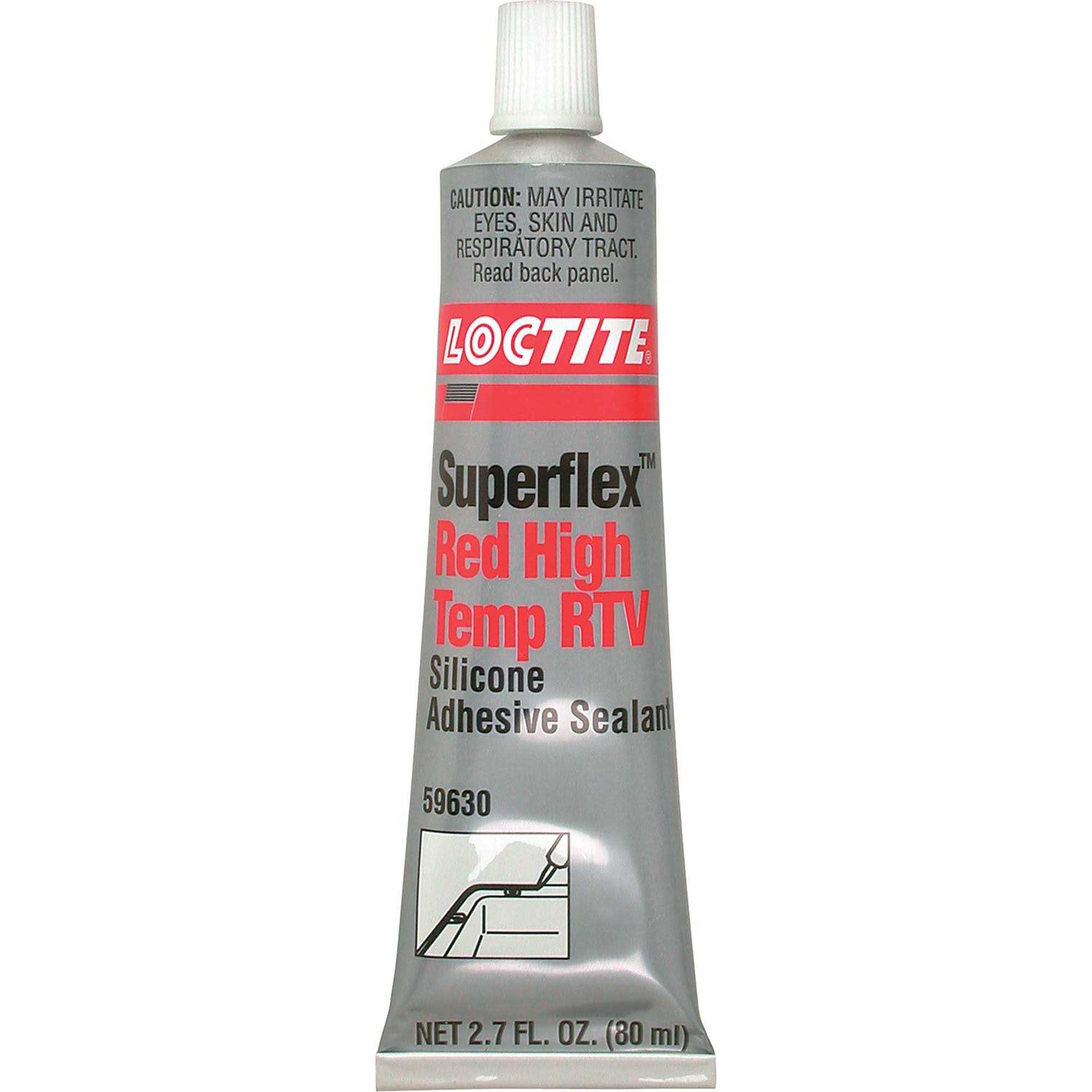 Loctite Red Superflex High Temp RTV Silicone Adhesive Sealant 135507 ...