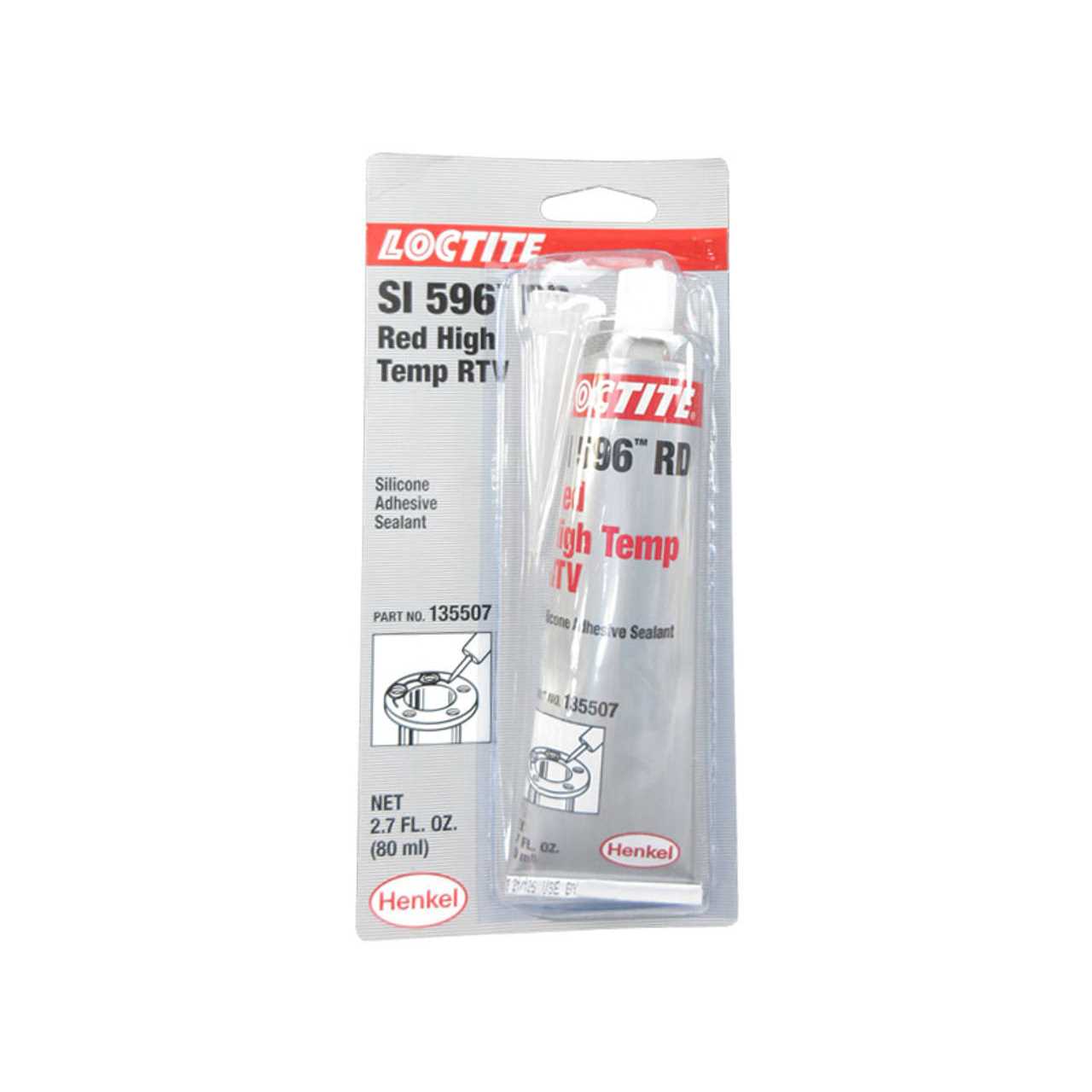 Loctite Red Superflex High Temp RTV Silicone Adhesive Sealant 135507 ...